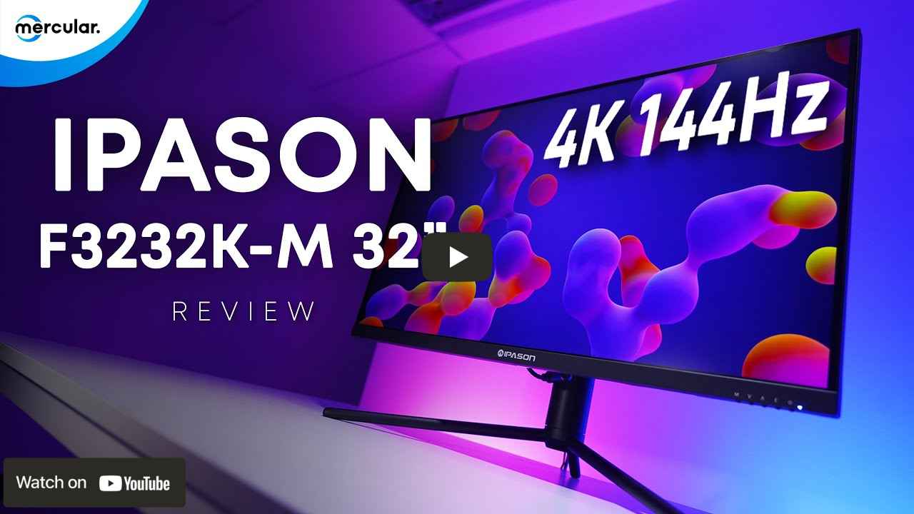 จอคอม IPASON F3232K-M 32" IPS 4K Gaming Monitor 144Hz [เคลียร์สต๊อก หมดประกัน]